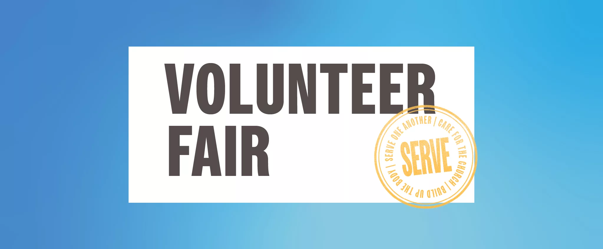 Volunteer Fair - The Experience Community